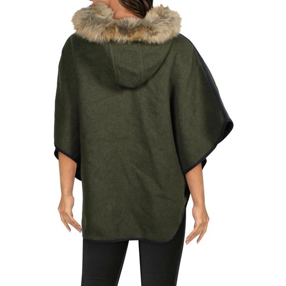 Joules | Jackets & Coats | Joules Womens Everly Green Faux Fur Trim ...